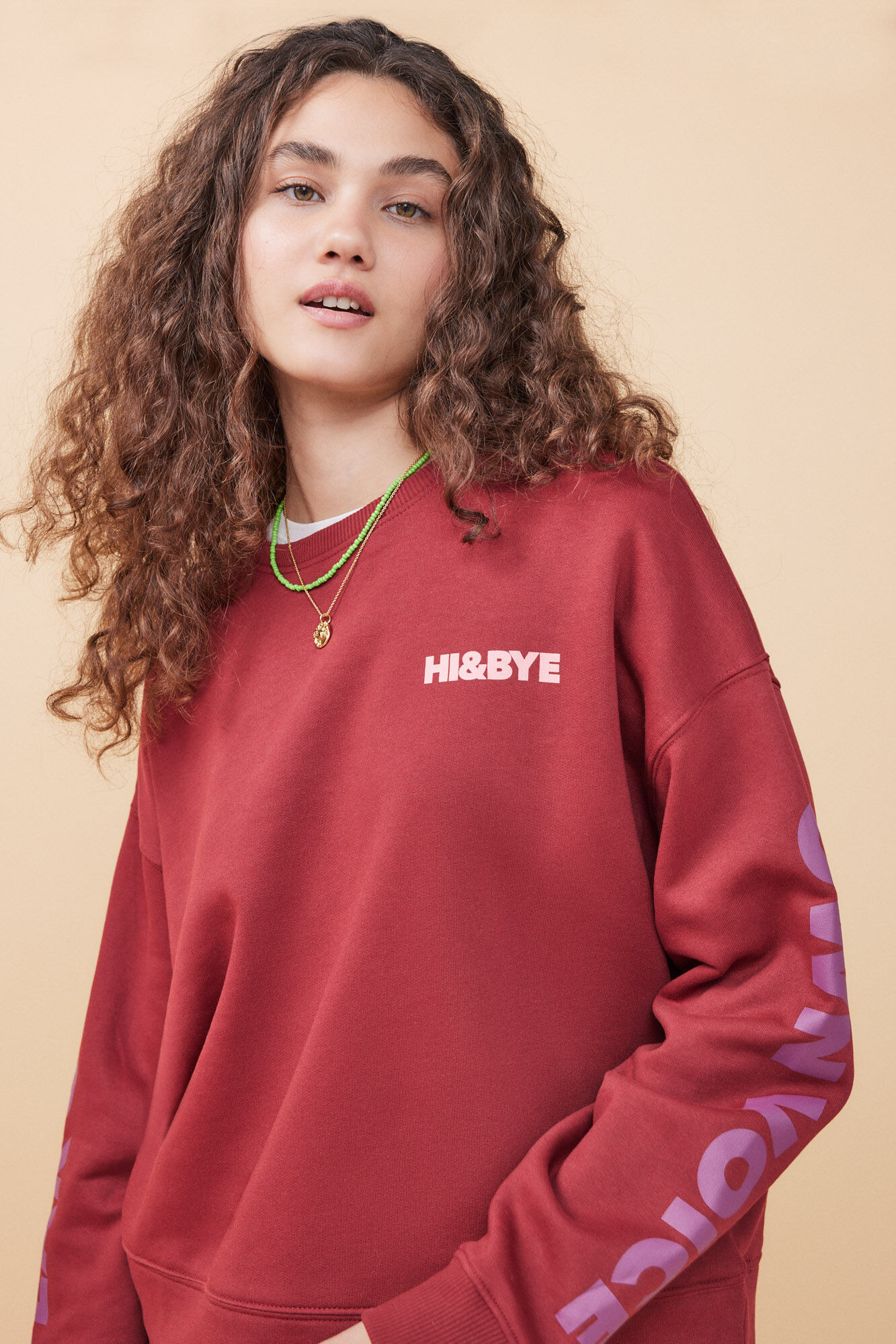 buso manga larga para mujer, color rojo