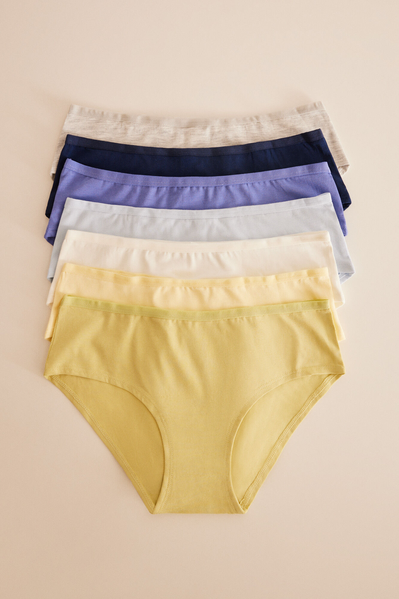 Pack 7 panties anchos algodón multicolor Ref RRBI