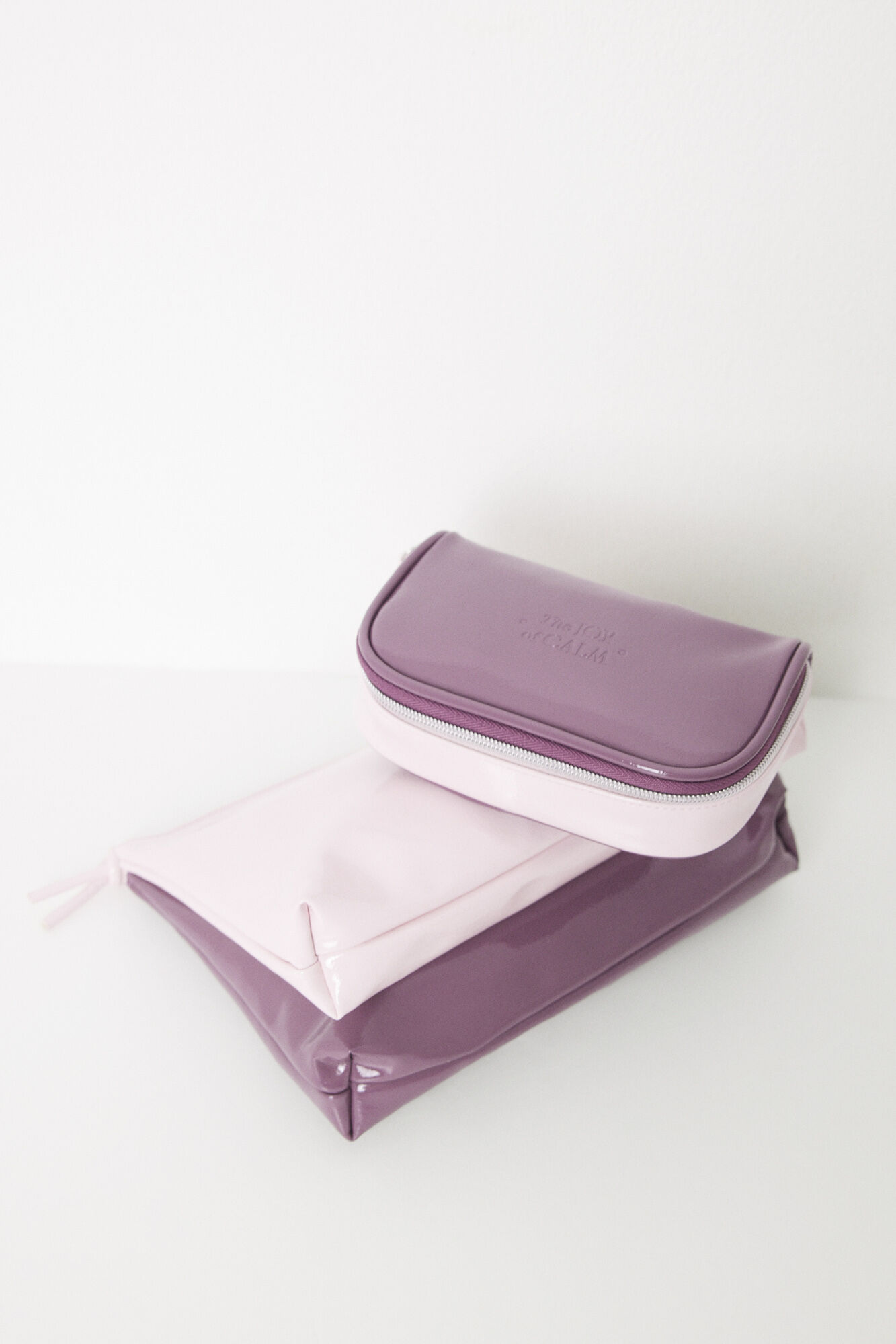 Neceser mediano doble charol Ref RPTC